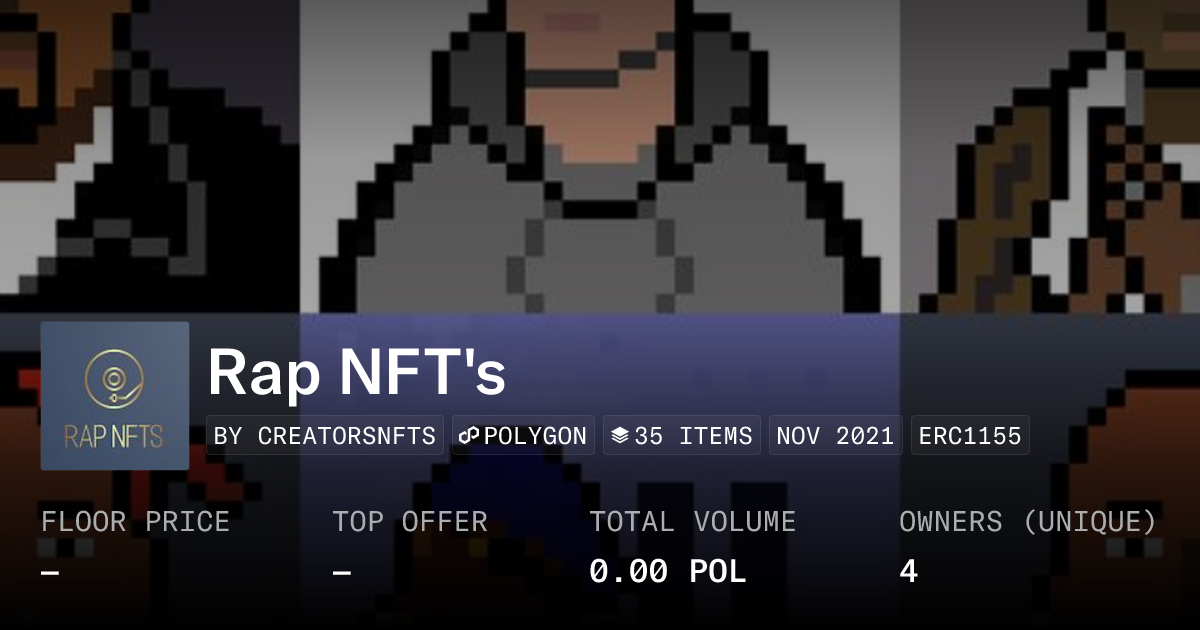 Rap NFT's - Collection | OpenSea