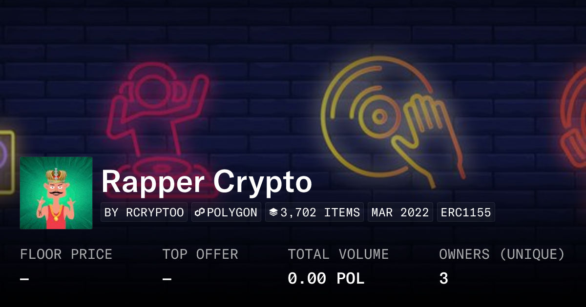 Rapper Crypto - Collection | OpenSea