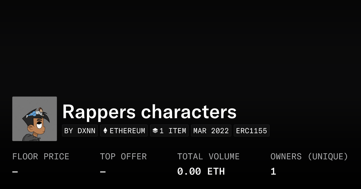 Rappers characters - Collection | OpenSea
