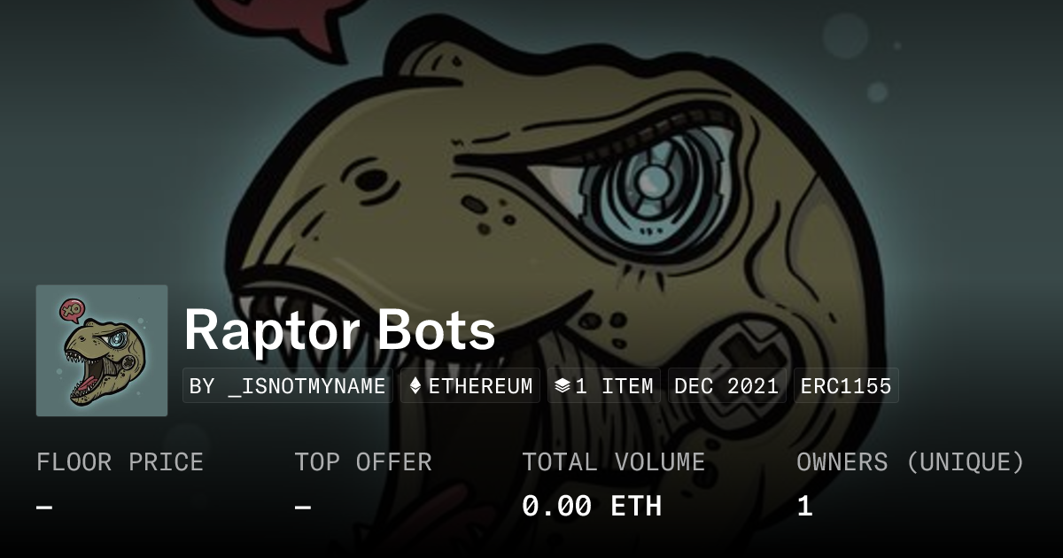 Raptor Bots - Collection | OpenSea