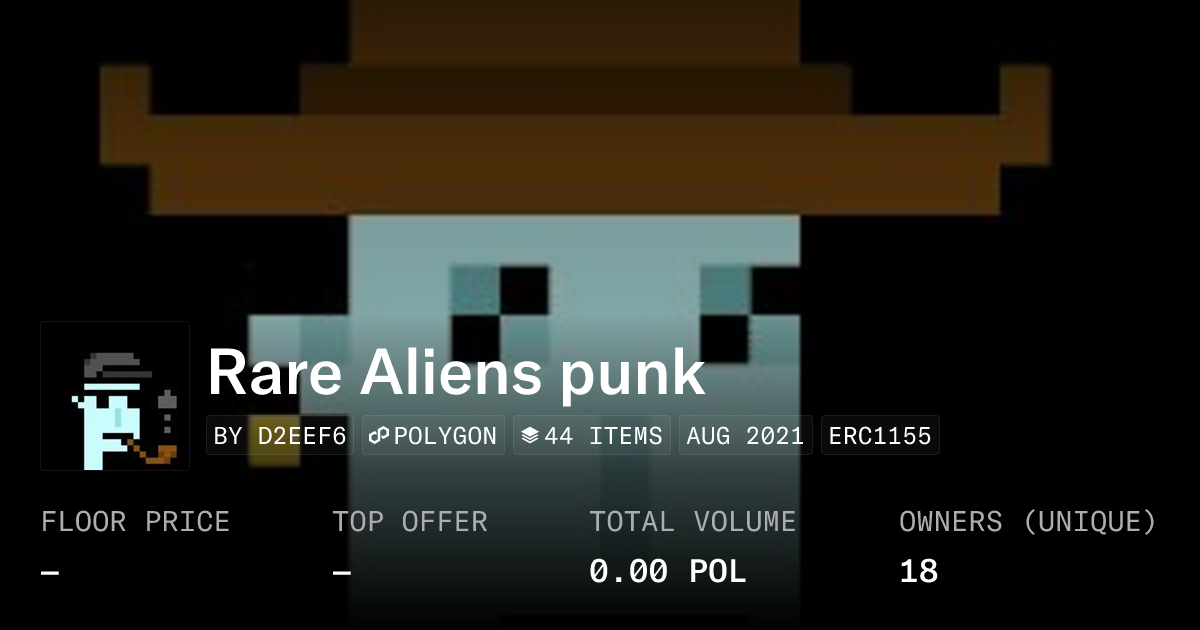Rare Aliens punk - Collection | OpenSea
