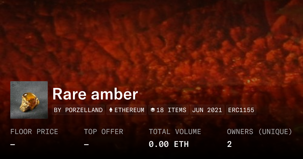 Rare amber - Collection | OpenSea