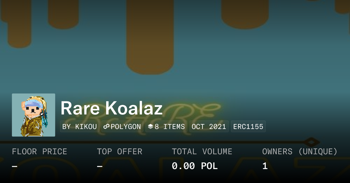 Rare Koalaz - Collection | OpenSea