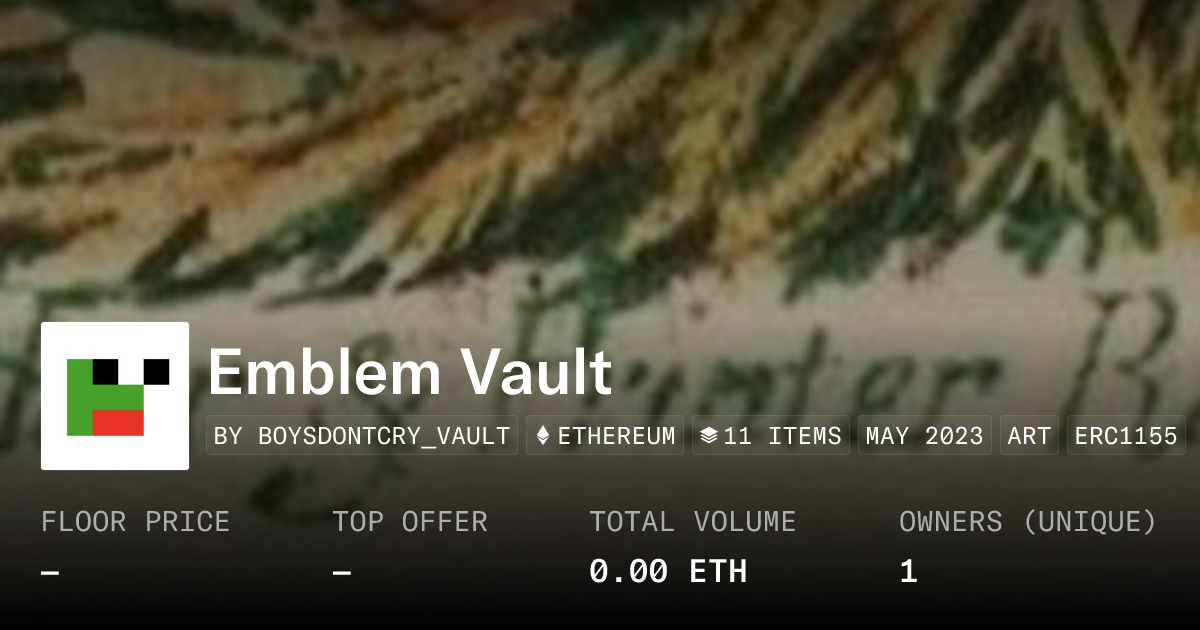 Emblem Vault - Collection | OpenSea