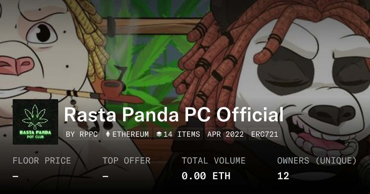 Rasta Panda PC Official - Collection | OpenSea