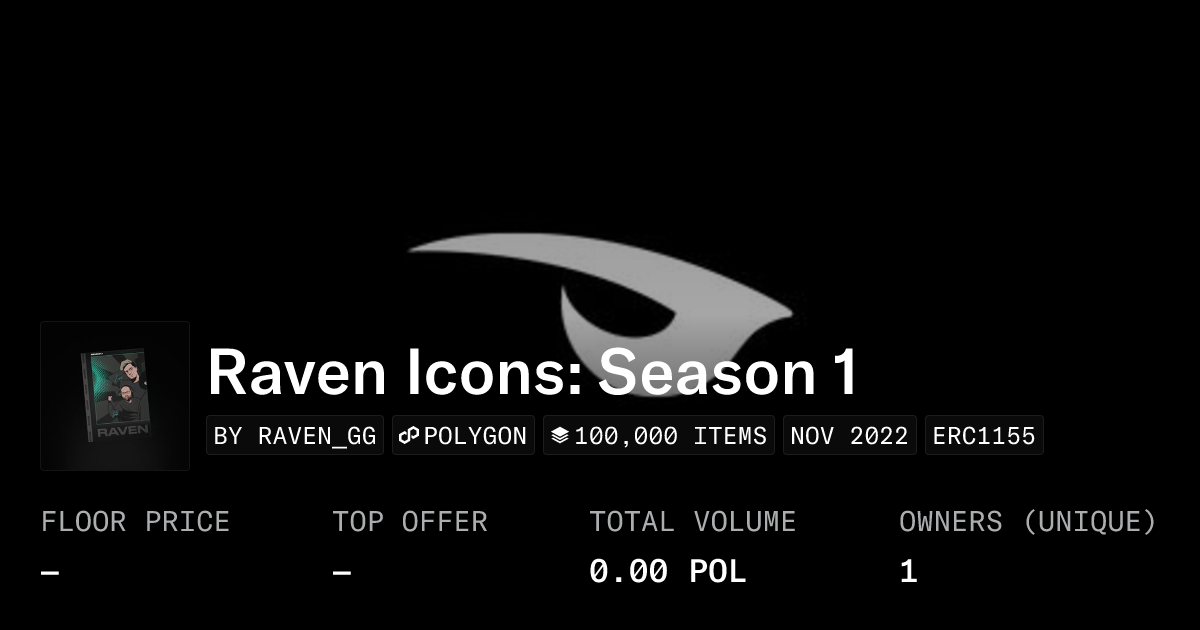 Raven Icons: Season 1 - Collection | OpenSea