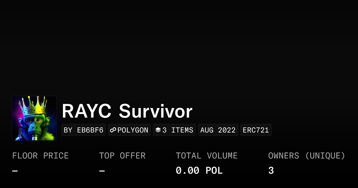 RAYC Survivor - Collection | OpenSea