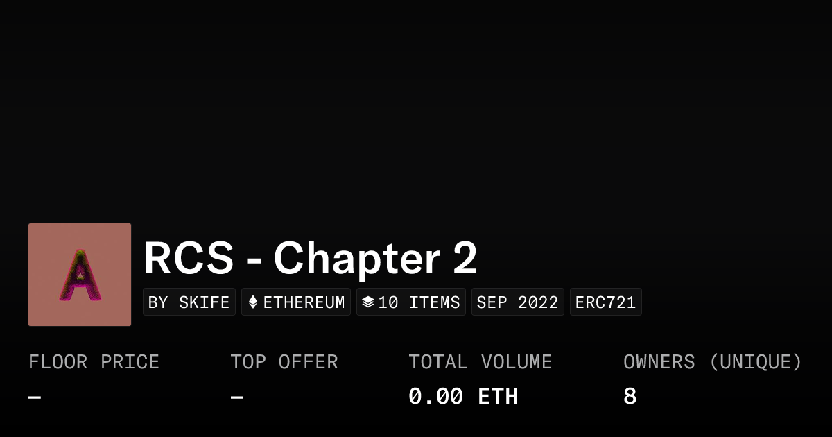 RCS - Chapter 2 - Collection | OpenSea