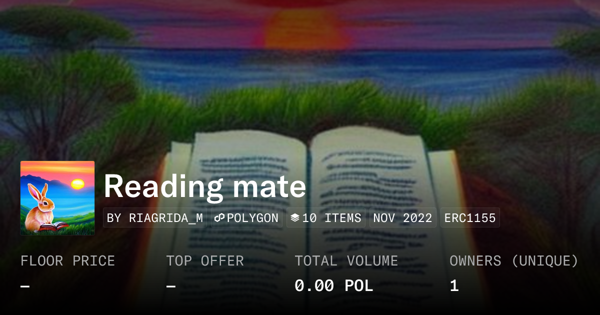 Reading mate - Collection | OpenSea