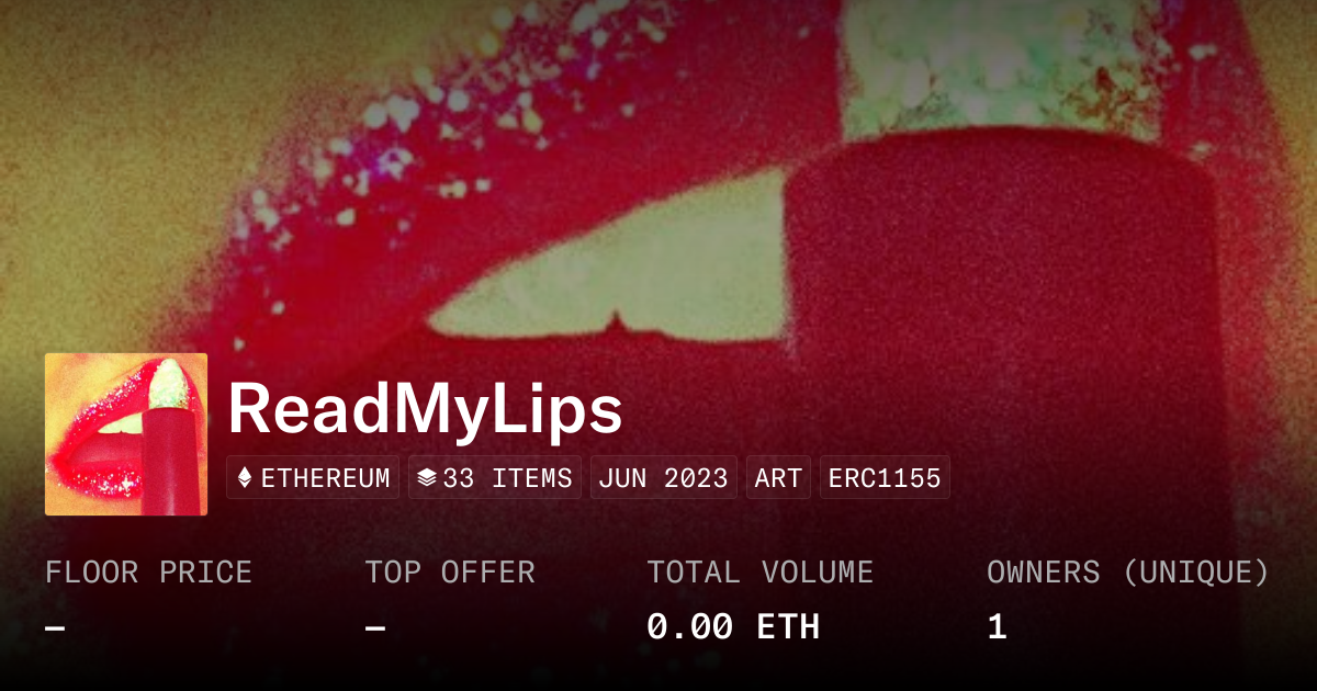 Readmylips Collection Opensea