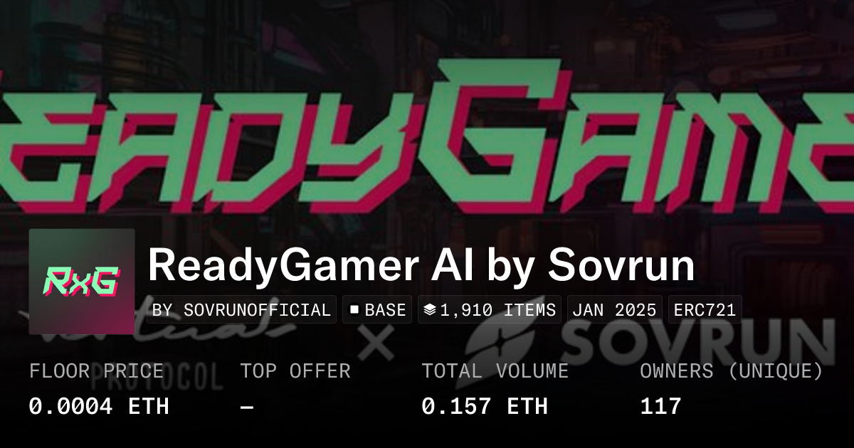 ReadyGamer AI by Sovrun - Collection | OpenSea
