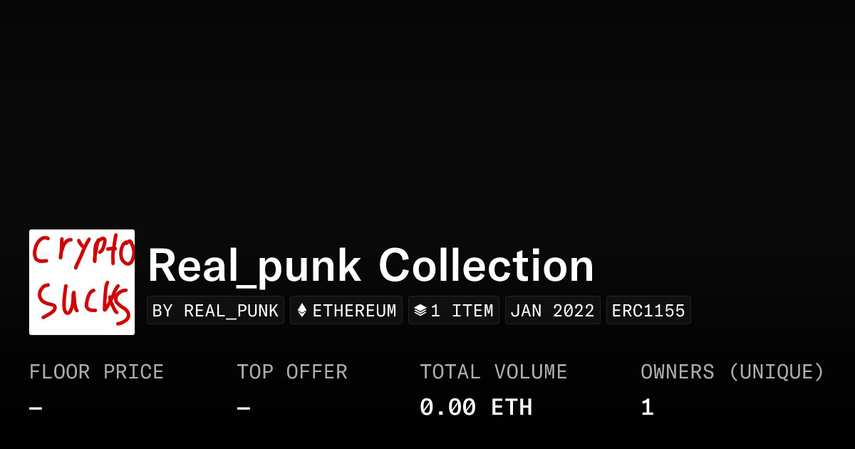 Real_punk Collection - Collection | OpenSea