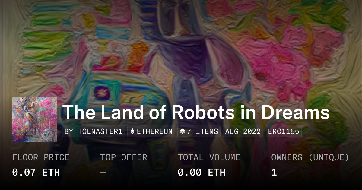 The Land of Robots in Dreams - Collection | OpenSea