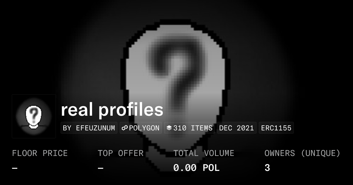 real profiles - Collection | OpenSea