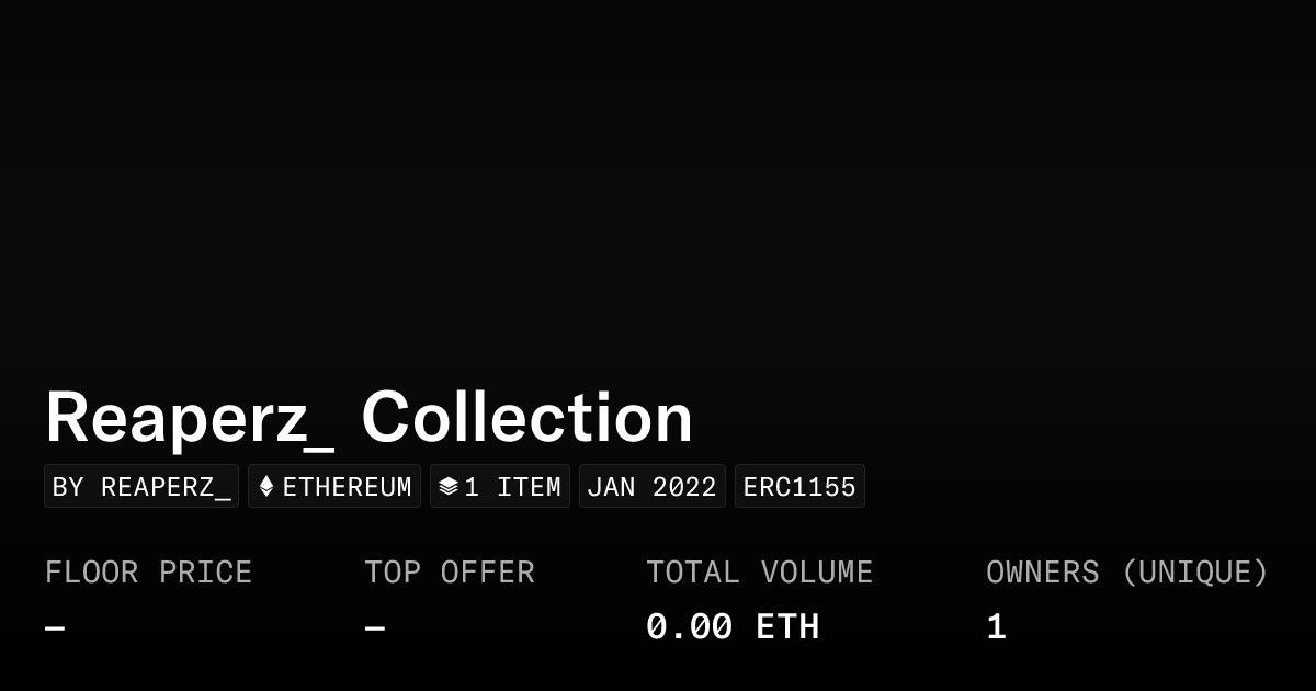 Reaperz_ Collection - Collection | OpenSea