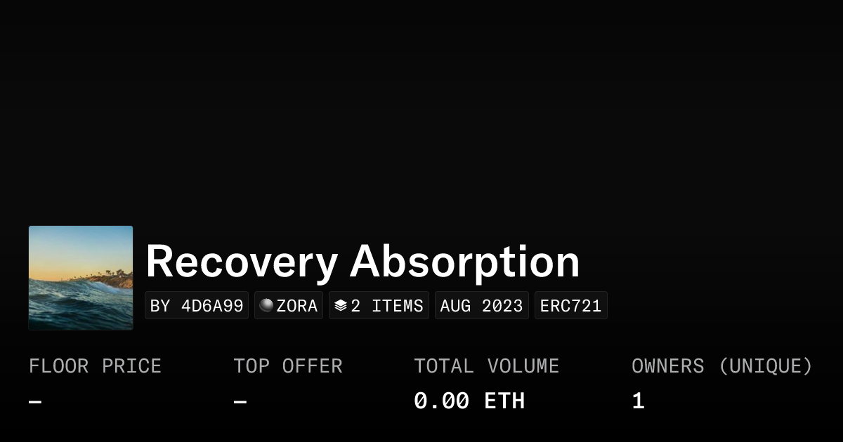 Recovery Absorption - Collection | OpenSea