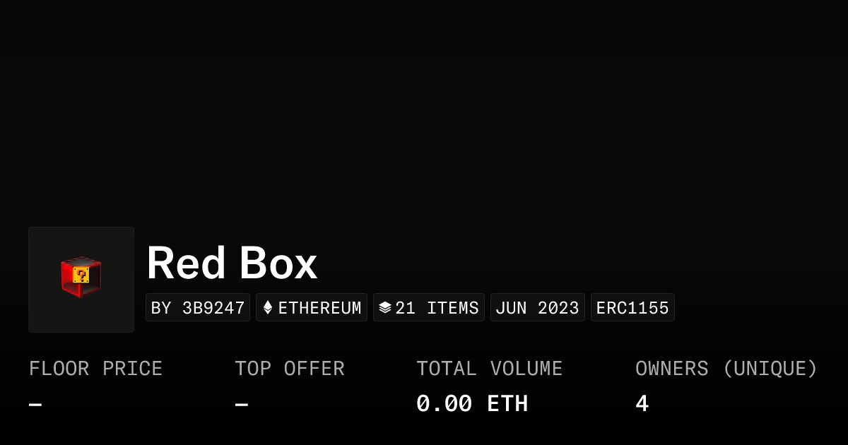 Red Box - Collection | OpenSea