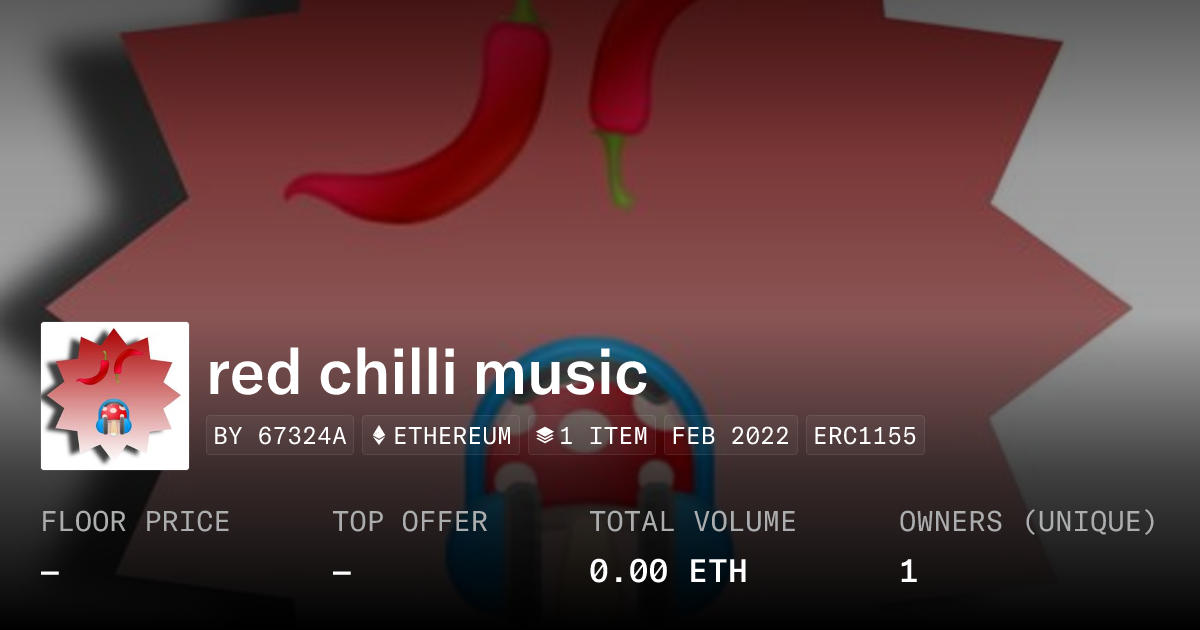 red chilli music - Collection | OpenSea