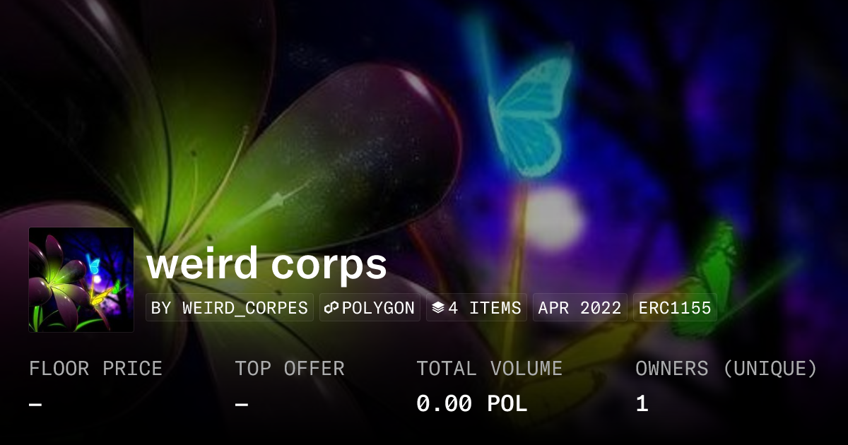 weird corps - Collection | OpenSea