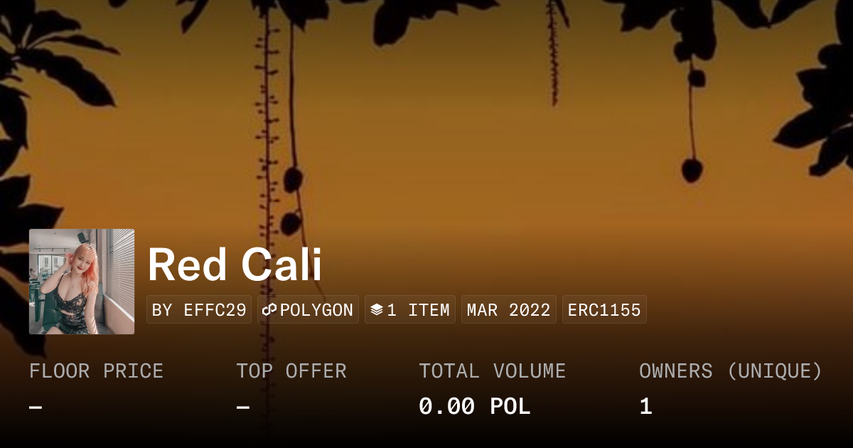 Red Cali - Collection | OpenSea