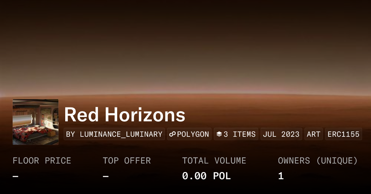 Red Horizons - Collection | OpenSea