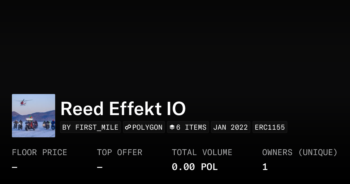 Reed Effekt IO - Collection | OpenSea