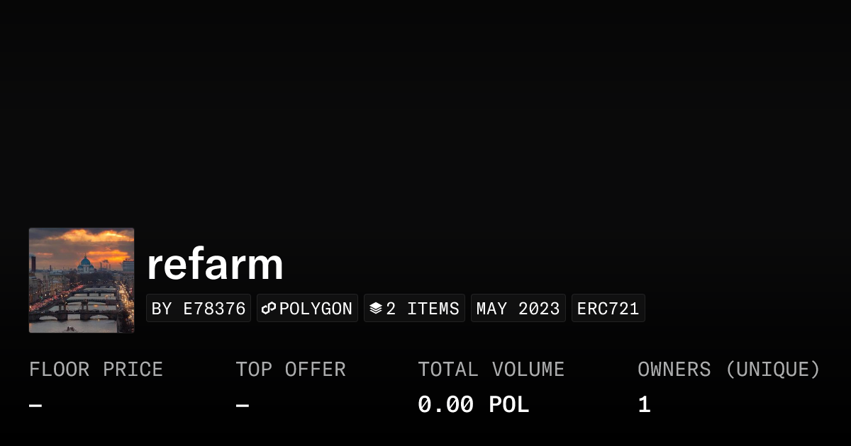 refarm - Collection | OpenSea