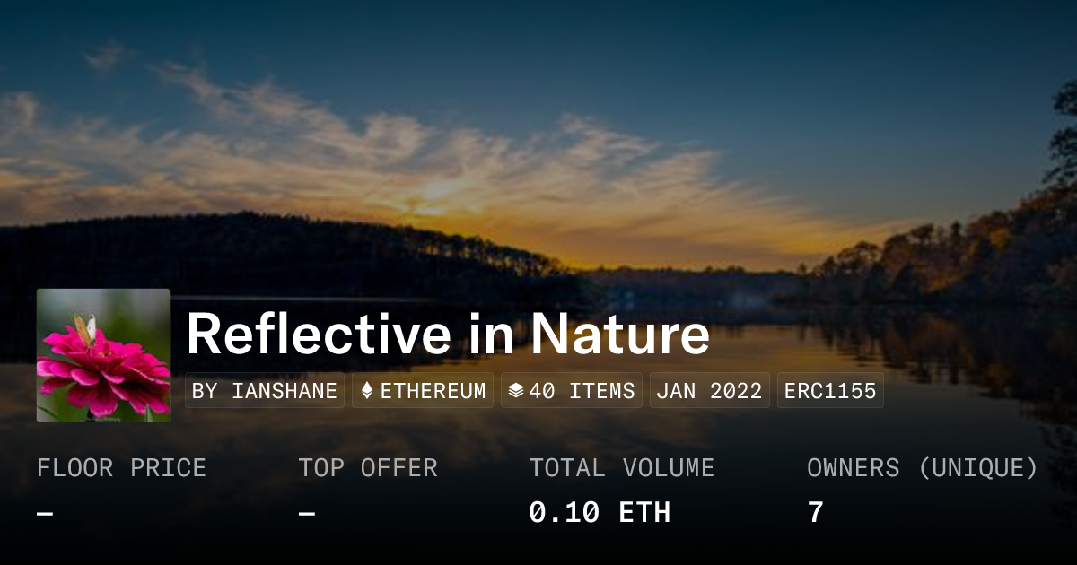 Reflective in Nature - Collection | OpenSea