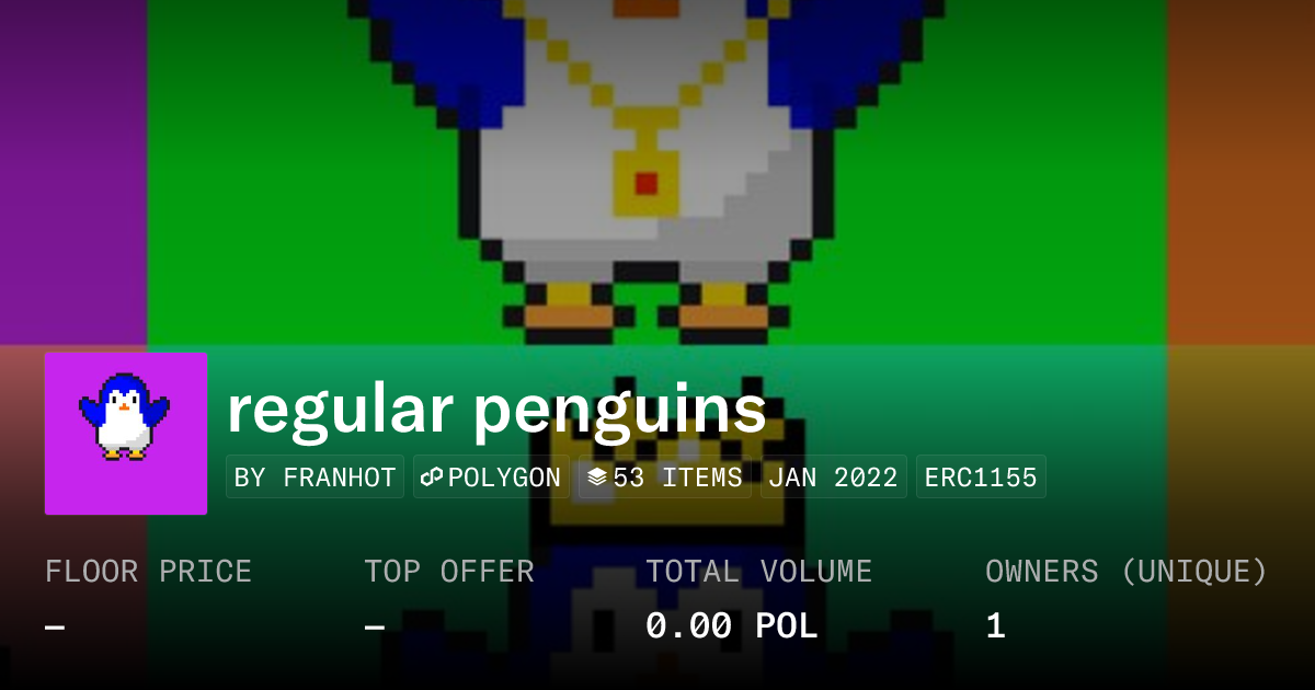 regular penguins - Collection | OpenSea