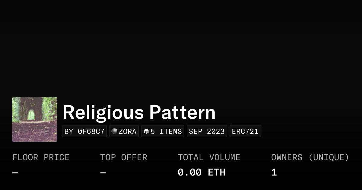 Religious Pattern - Collection | OpenSea