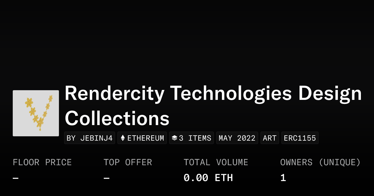 Rendercity Technologies Design Collections - Collection | OpenSea