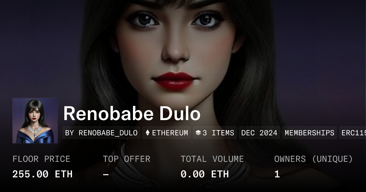 Renobabe Dulo - Collection | OpenSea