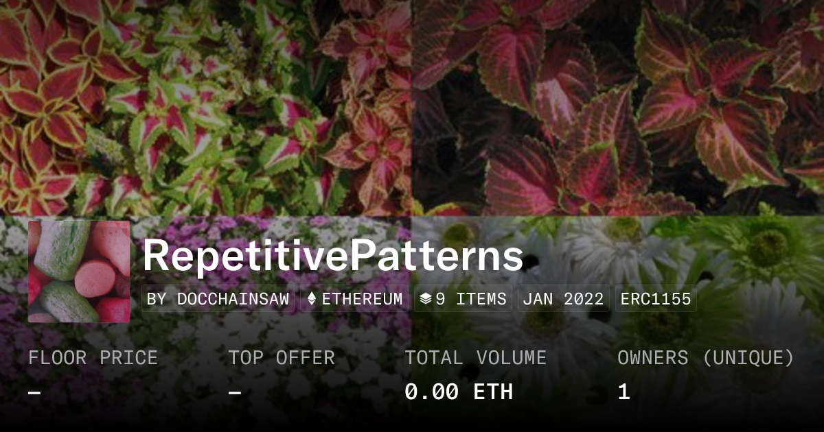 RepetitivePatterns - Collection | OpenSea
