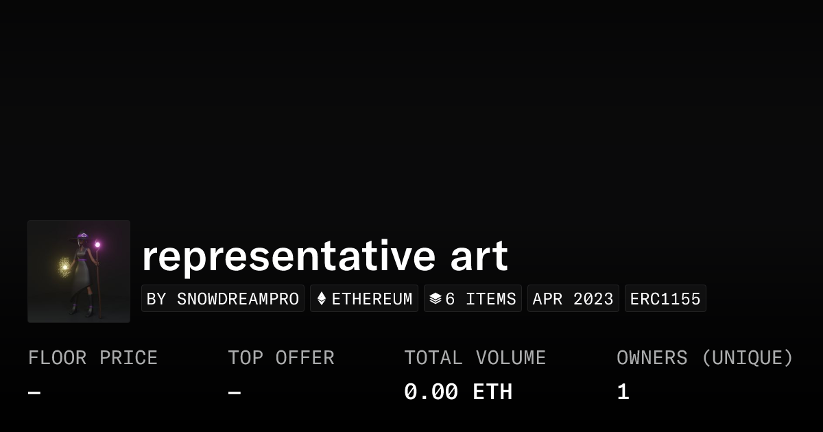 representative art - Collection | OpenSea