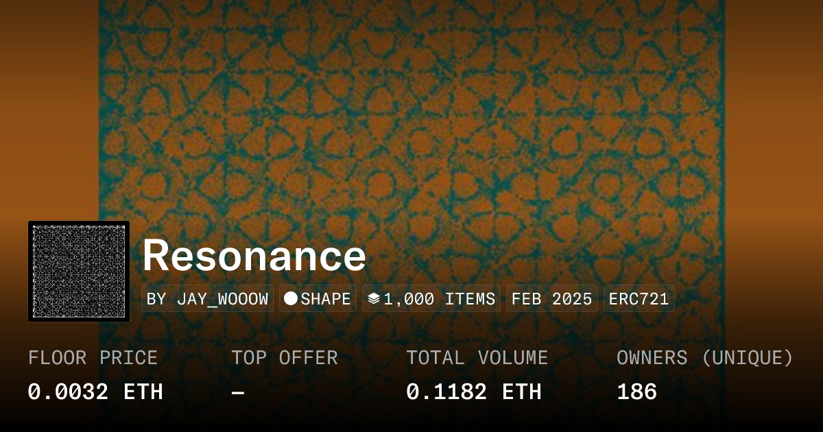 Resonance - Collection | OpenSea