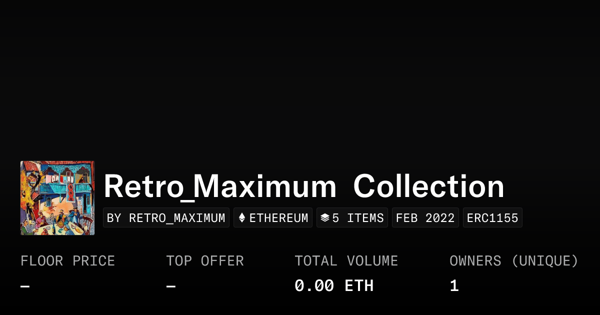 Retro_Maximum Collection - Collection | OpenSea
