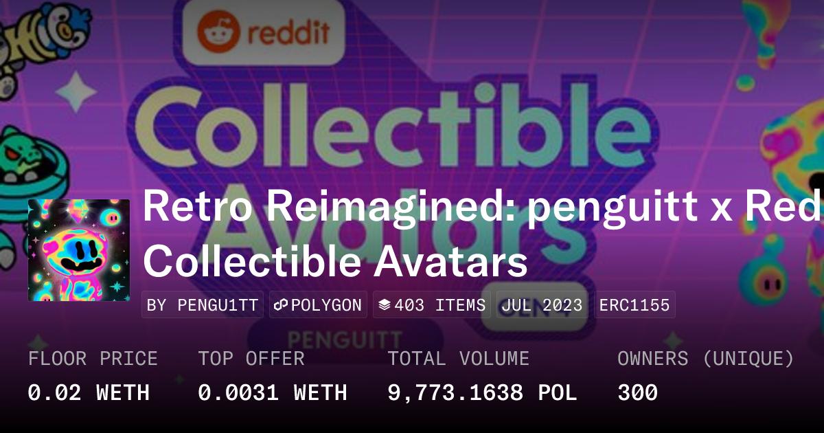 Retro Reimagined: penguitt x Reddit Collectible Avatars - Collection ...