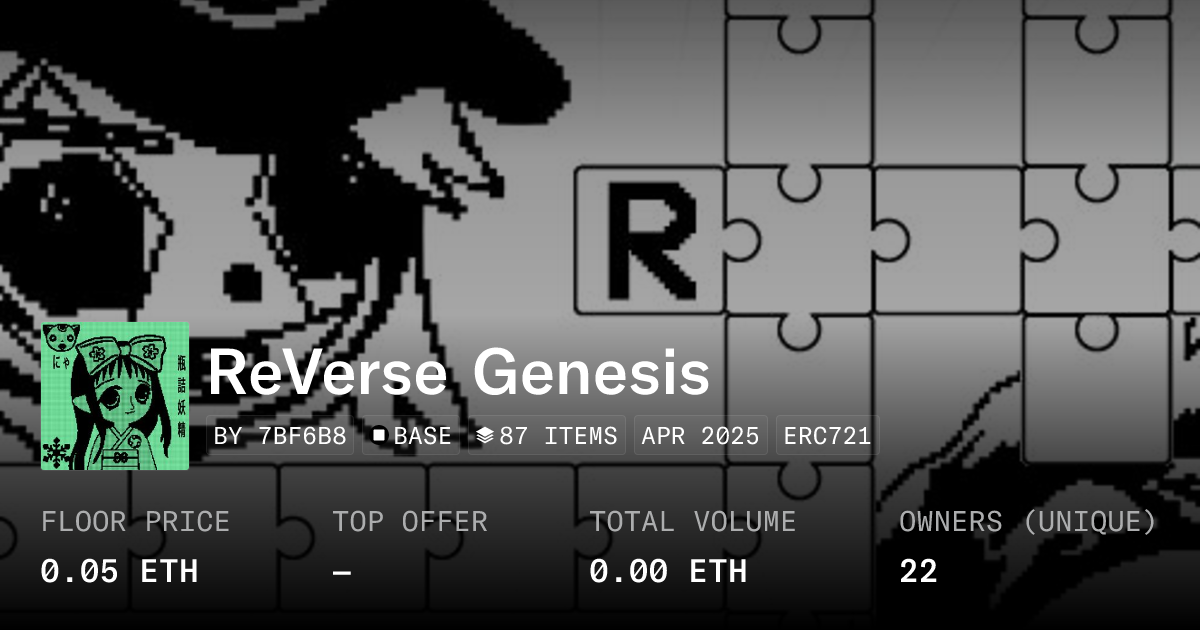 ReVerse Genesis - Collection | OpenSea
