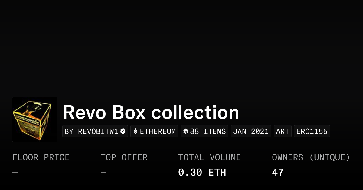 Revo Box collection - Collection | OpenSea