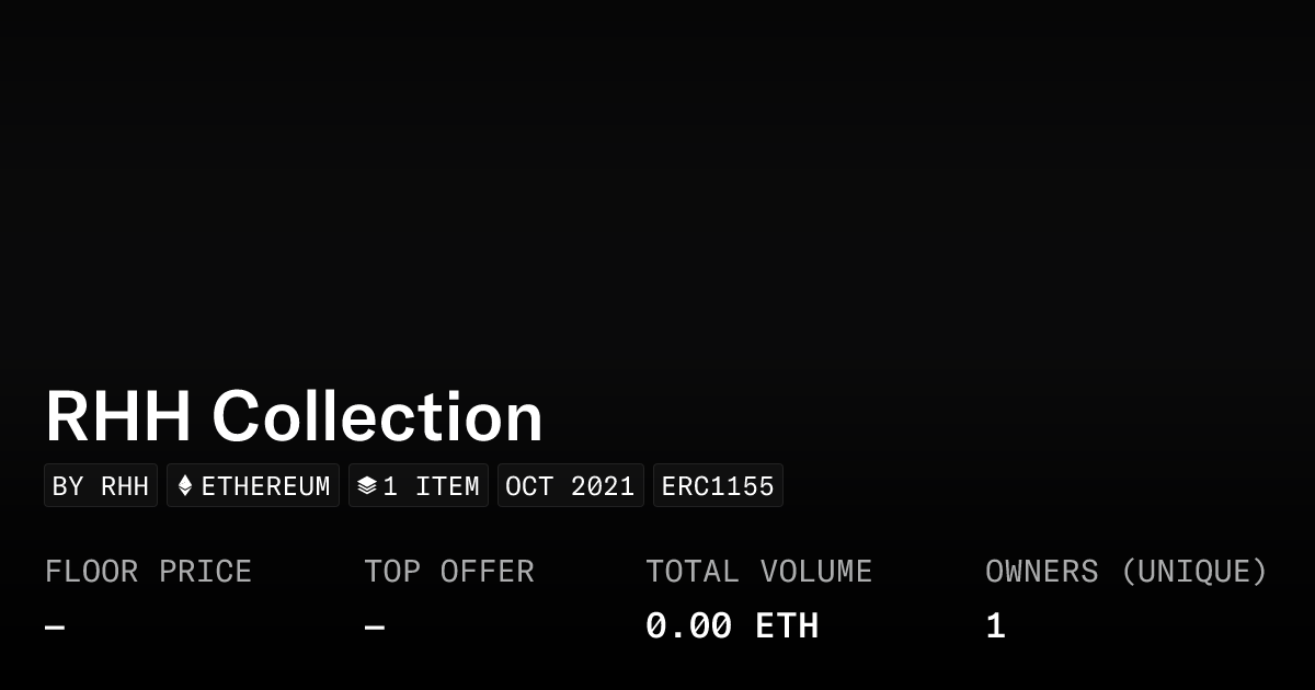RHH Collection - Collection | OpenSea