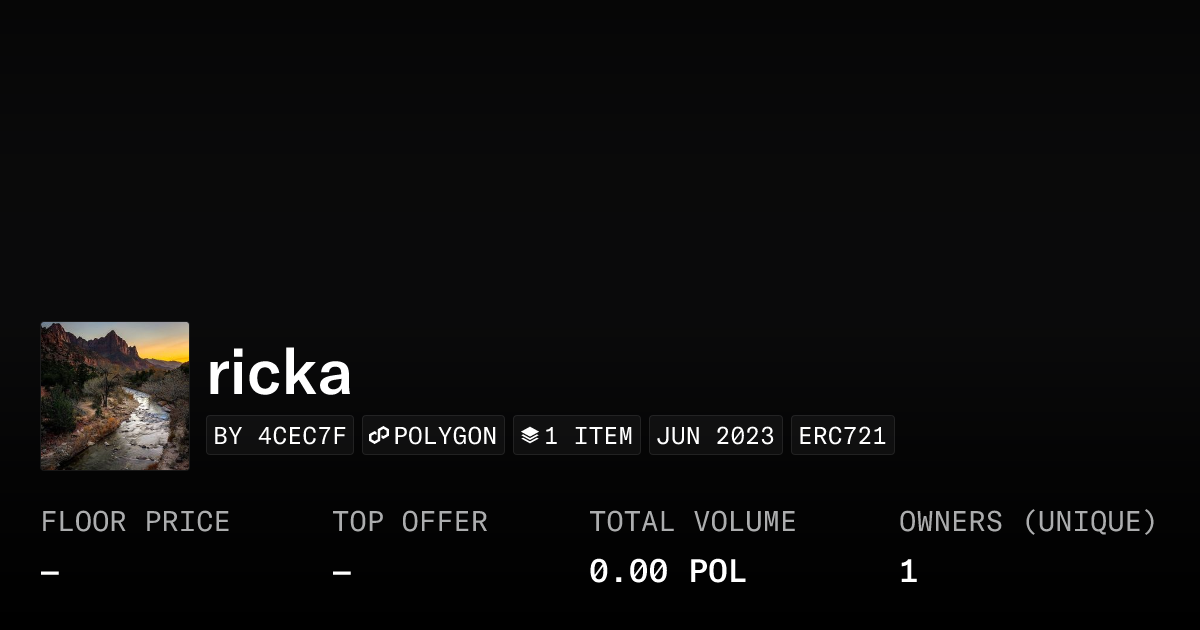 ricka - Collection | OpenSea