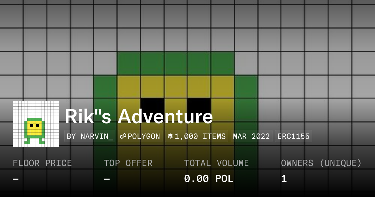 Rik"s Adventure - Collection | OpenSea