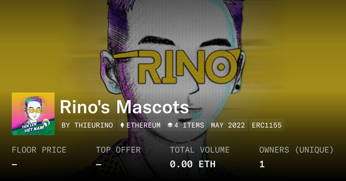 Rino's Mascots - Collection | OpenSea