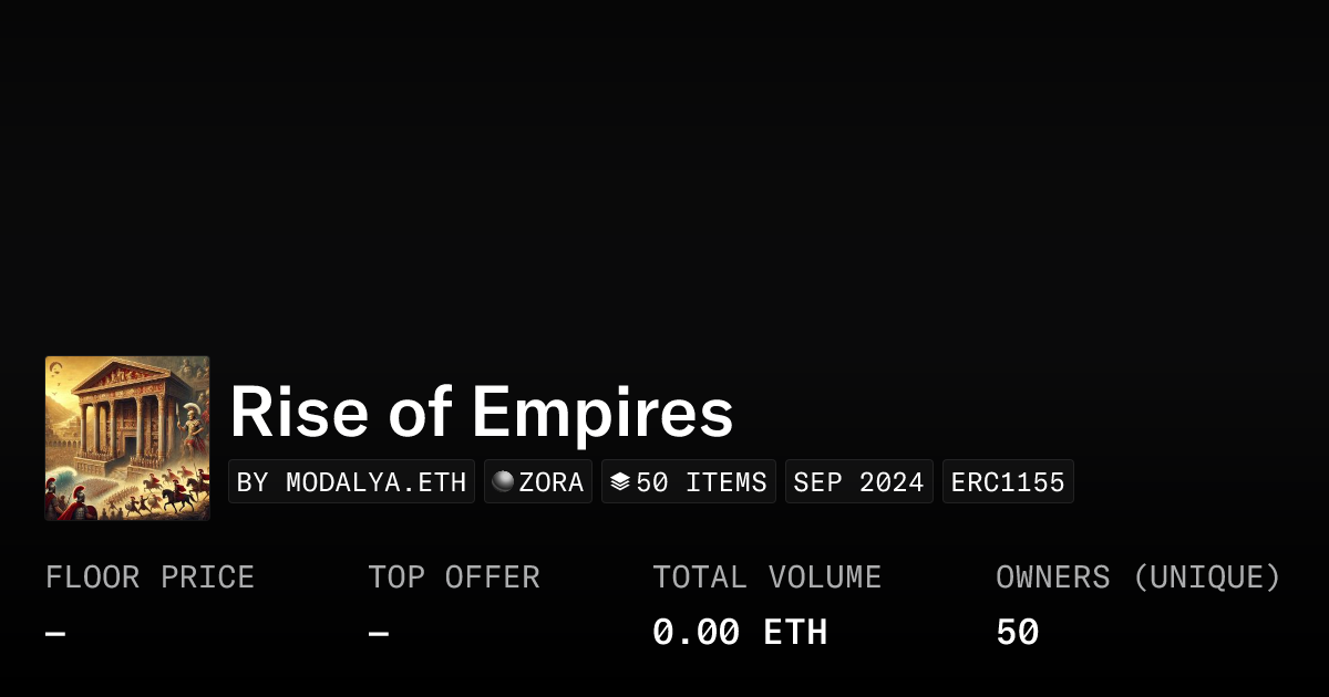 Rise of Empires - Collection | OpenSea