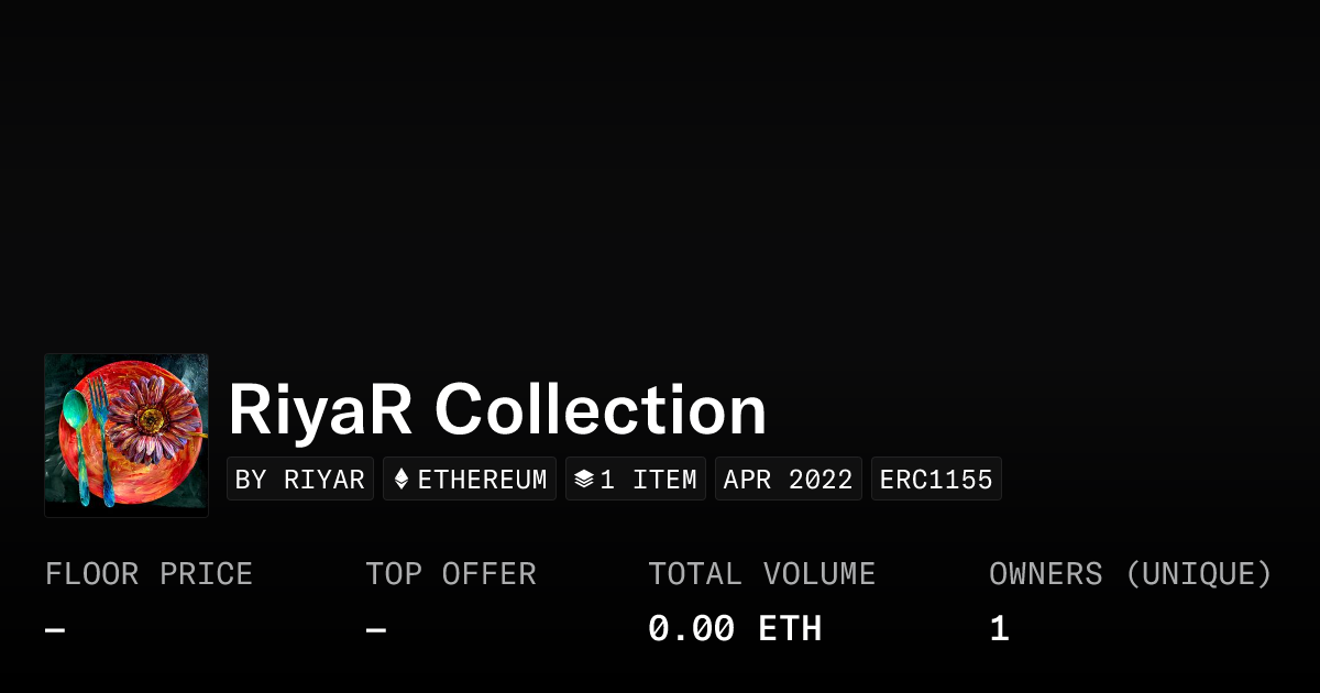 RiyaR Collection - Collection | OpenSea