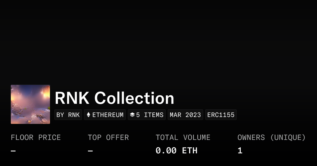 RNK Collection - Collection | OpenSea