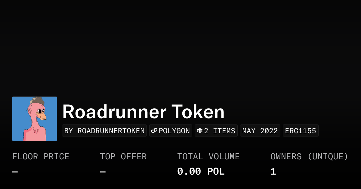 Roadrunner Token - Collection | OpenSea