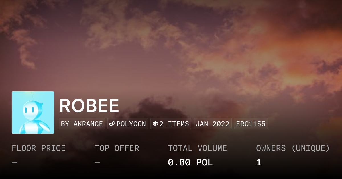 ROBEE - Collection | OpenSea