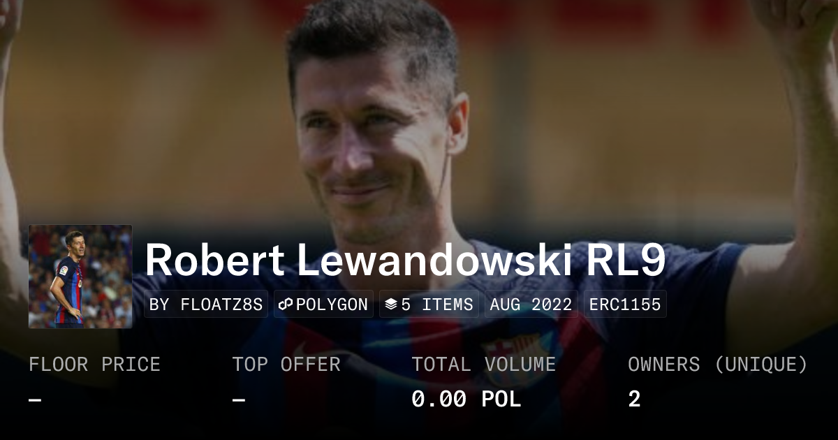 Robert Lewandowski RL9 - Collection | OpenSea