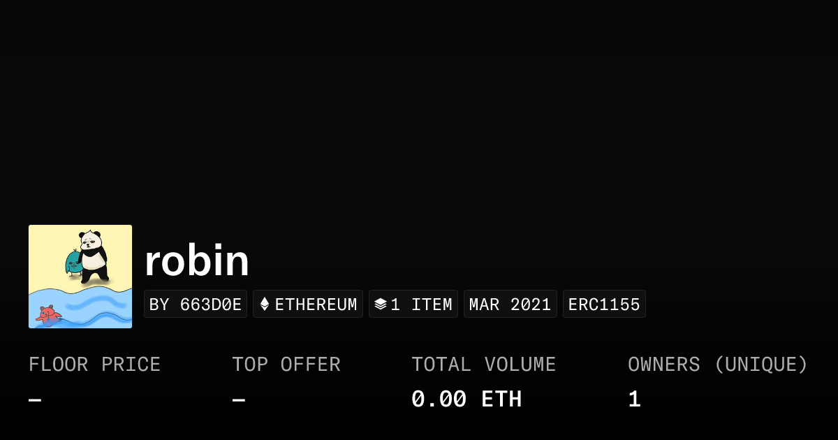 robin - Collection | OpenSea